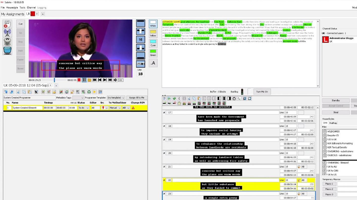 Red Bee Media to Showcase Real Time Live Automatic Captioning