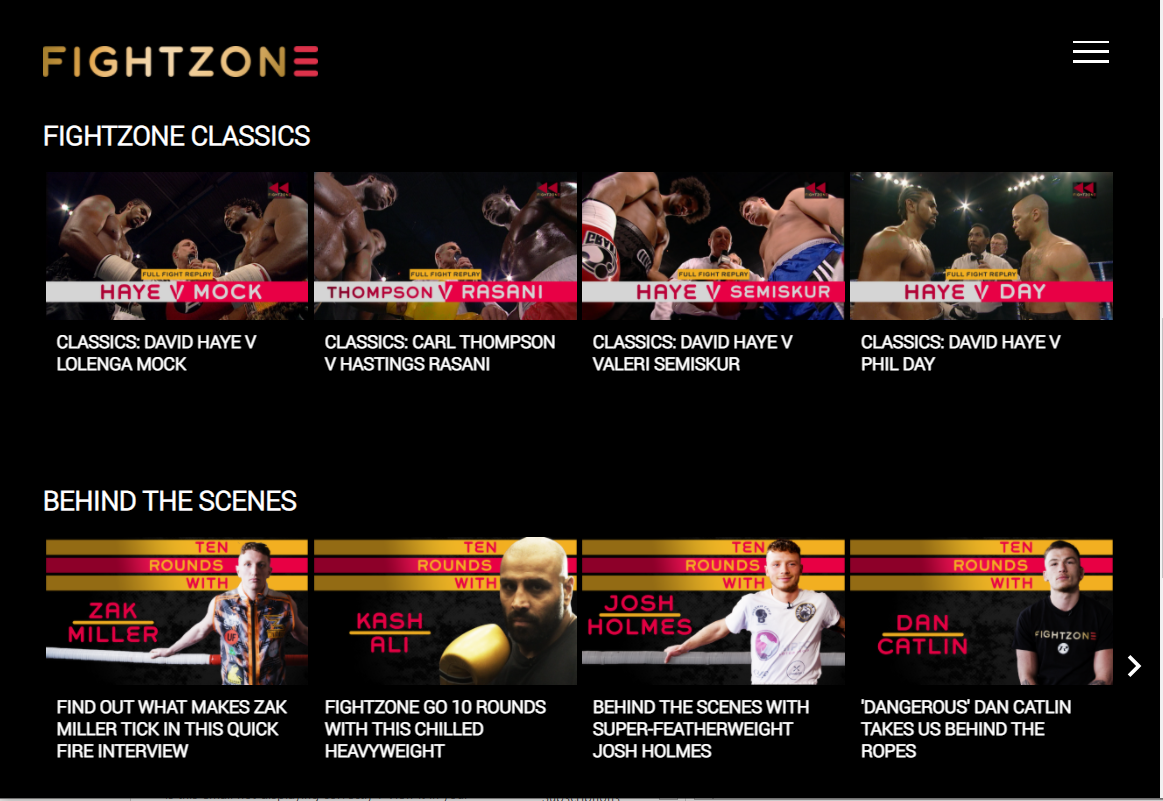 Fightzone Launches Worldwide Streaming Service for British and ...